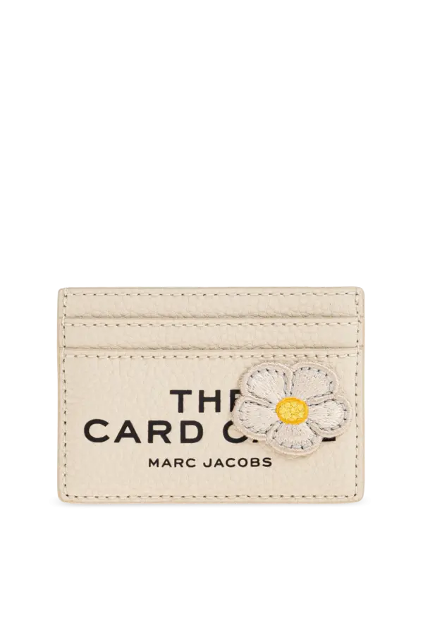 Marc Jacobs Card Holder With Patch - Cream
