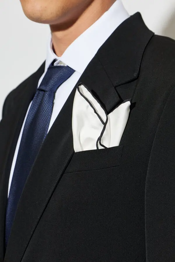 TOM FORD Silk Pocket Square - White
