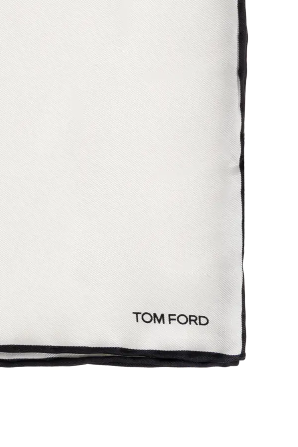 TOM FORD Silk Pocket Square - White