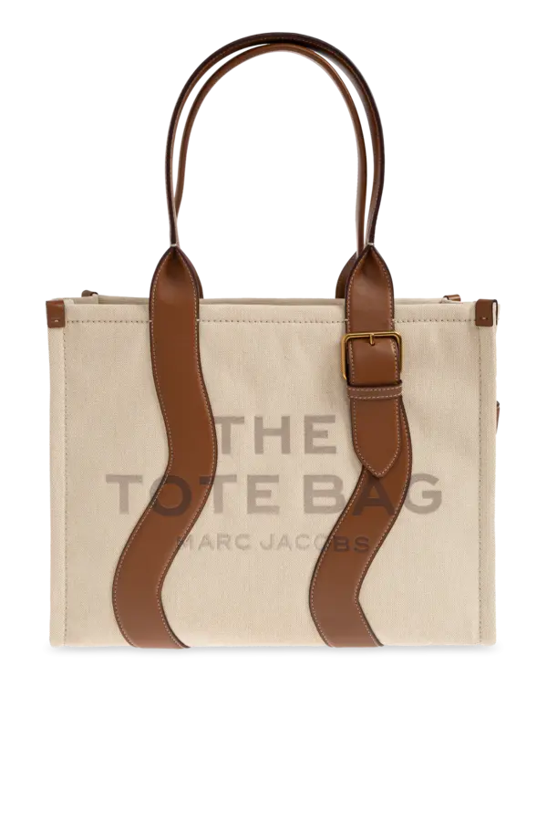 Marc Jacobs Bag With ‘large’ Logo - Beige