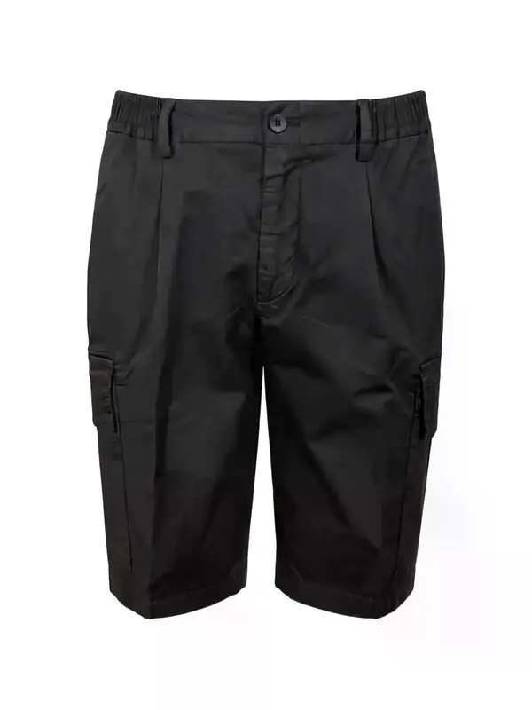 DEVORE INCIPIT Pleated Cargo Shorts - Black
