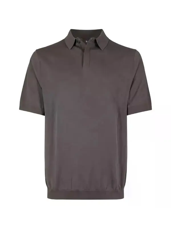 DEVORE INCIPIT Short-sleeve Polo Shirt - Brown