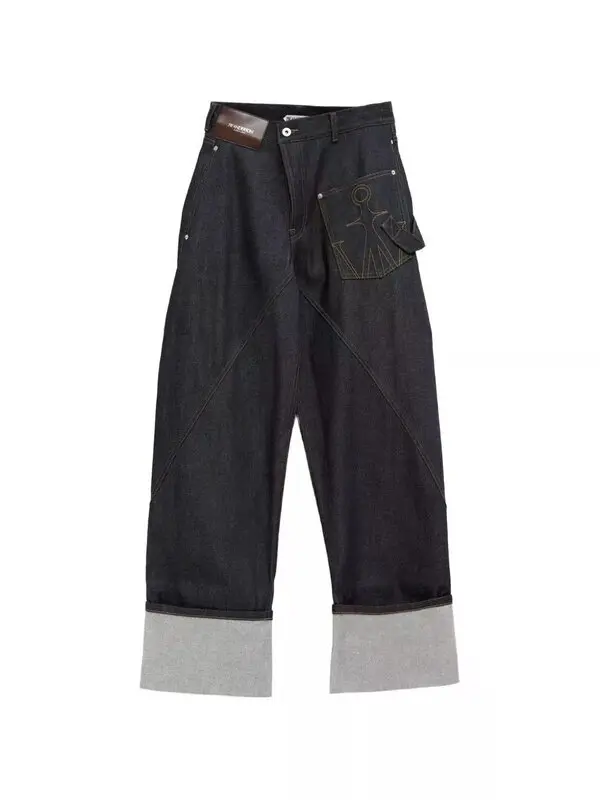 JW Anderson Turned-up Wide-leg Jeans