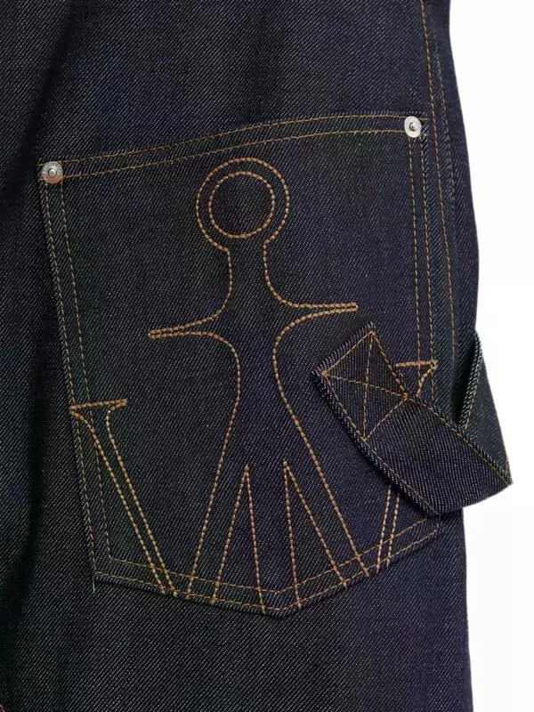 JW Anderson Turned-up Wide-leg Jeans