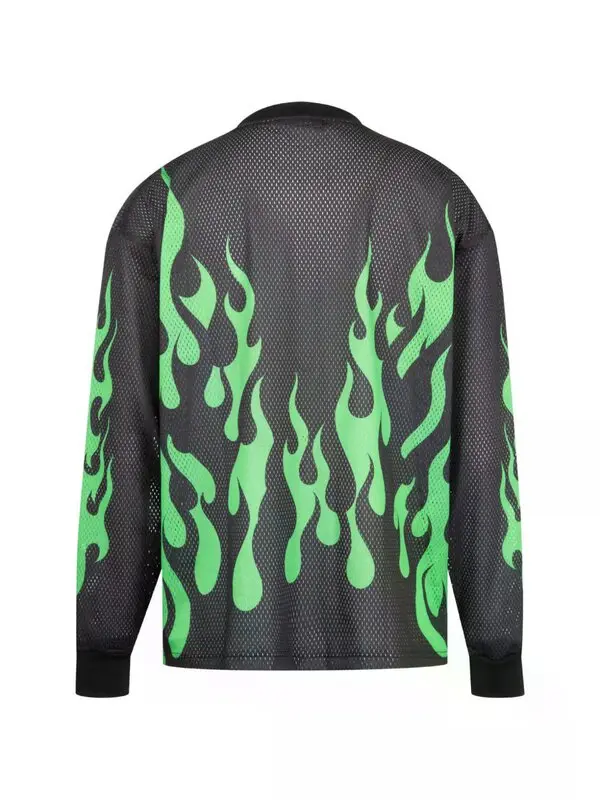 MARKET Toxic Flames Mesh T-shirt