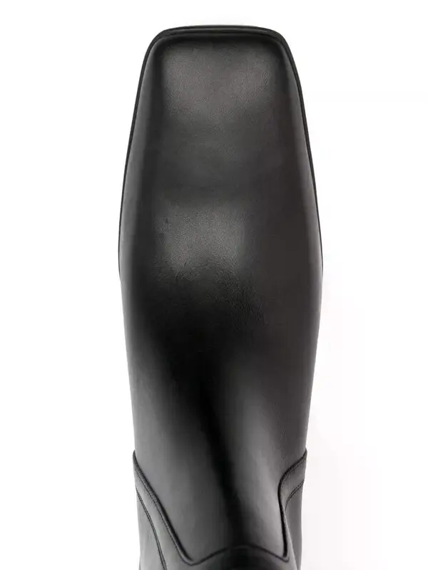 Rick Owens 110mm Leather Platform Biker Boots
