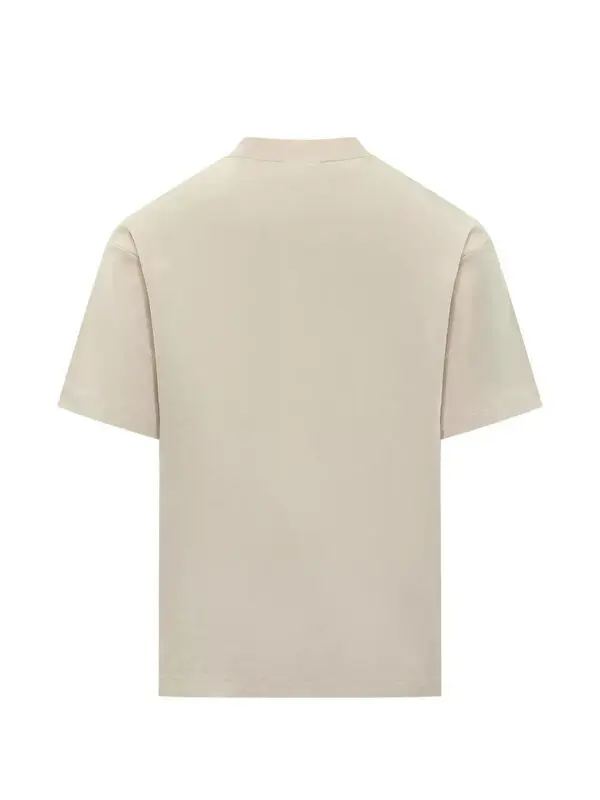 Drole De Monsieur Classic Slogan T-shirt - Neutrals