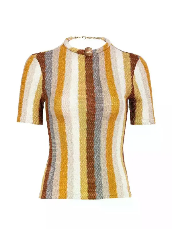 Silvia Tcherassi Varinia Striped Jumper - Yellow