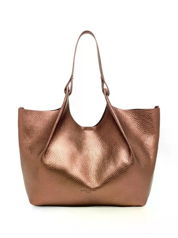 GIANNI CHIARINI Large Leather Shoulder Bag - Brown
