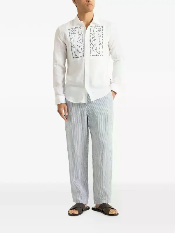 Orlebar Brown Giles Mirabello Embroidered Shirt