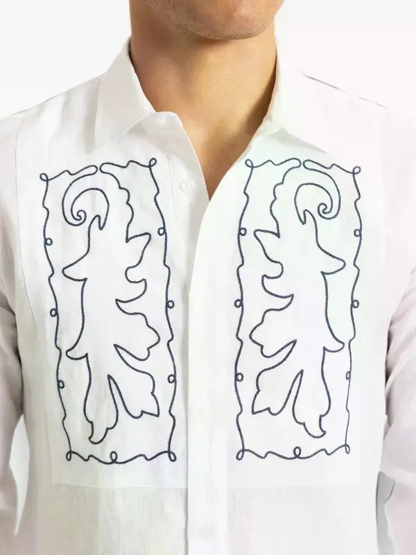 Orlebar Brown Giles Mirabello Embroidered Shirt