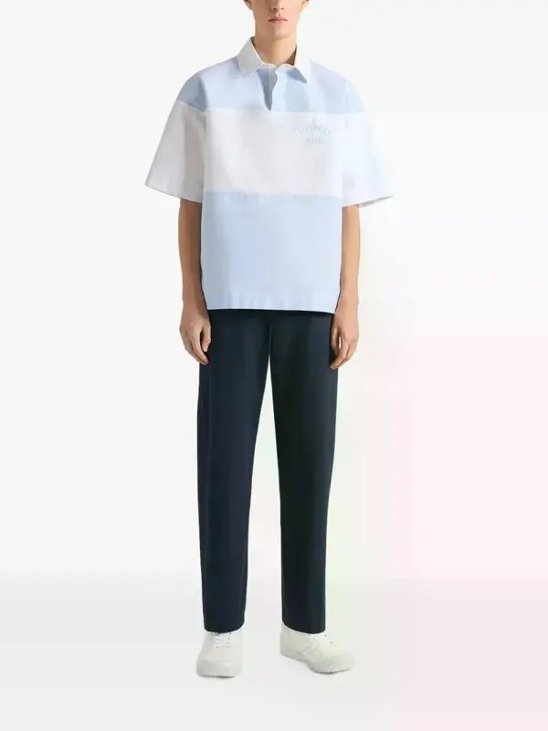 Givenchy Polo In Cotton With Paris Embroidery