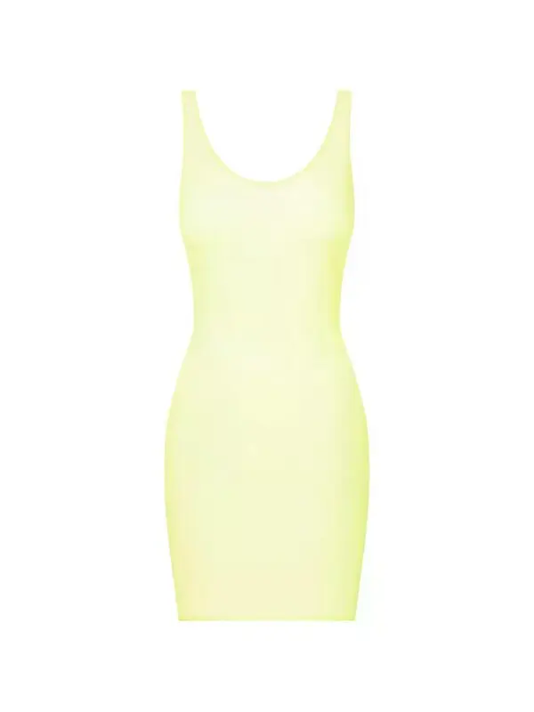 MAISON CLOSE Double Sens Sheer Mini Dress - Yellow