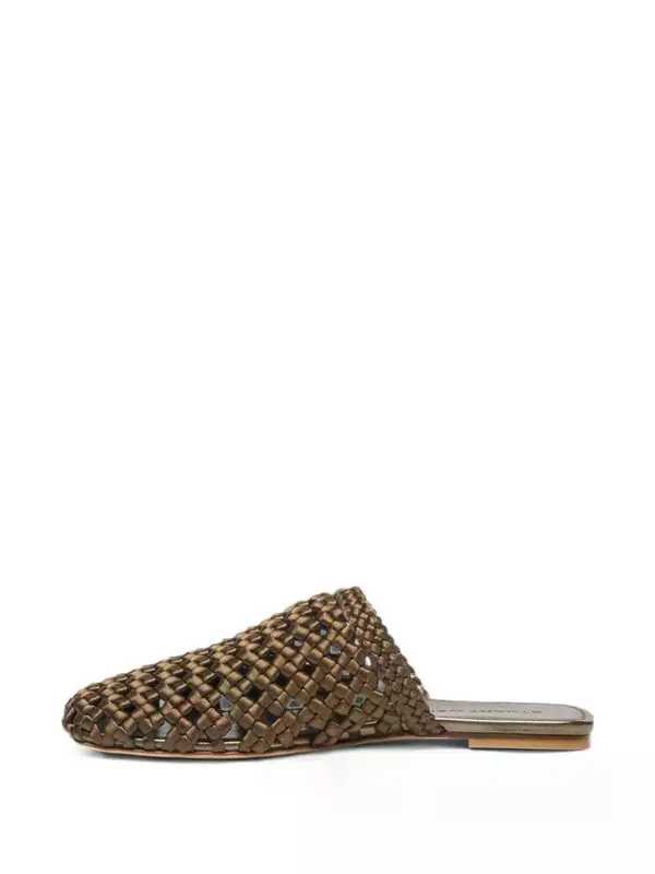 STUART WEITZMAN Marina Woven Mules - Brown
