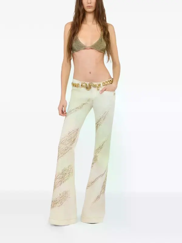Roberto Cavalli Embellished Flared Jeans