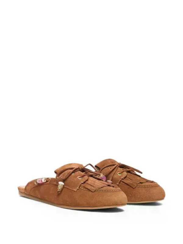 STUART WEITZMAN Majorca Tinsley Mules - Brown