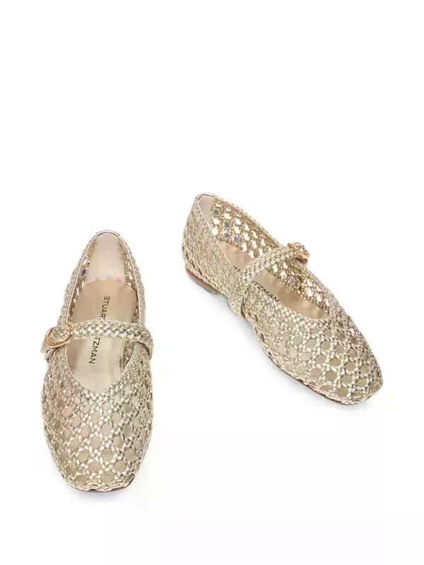 STUART WEITZMAN Woven Mary Jane Shoes