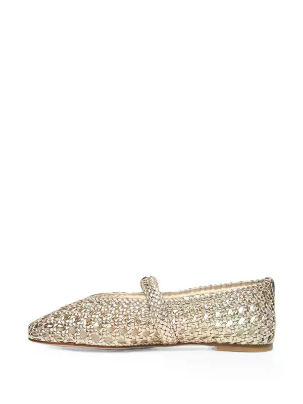 STUART WEITZMAN Woven Mary Jane Shoes