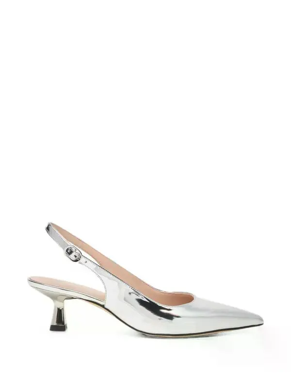 STUART WEITZMAN Sculpt Pointed-toe Pumps - Silver