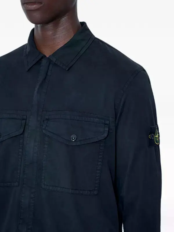 Stone Island Button-down Chest-pocket Shirt