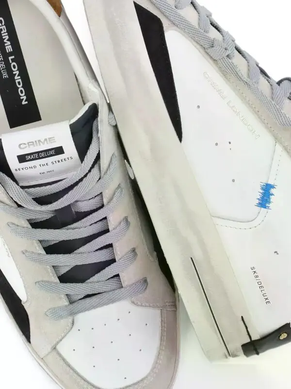CRIME LONDON Sk8 Deluxe Panelled Sneakers