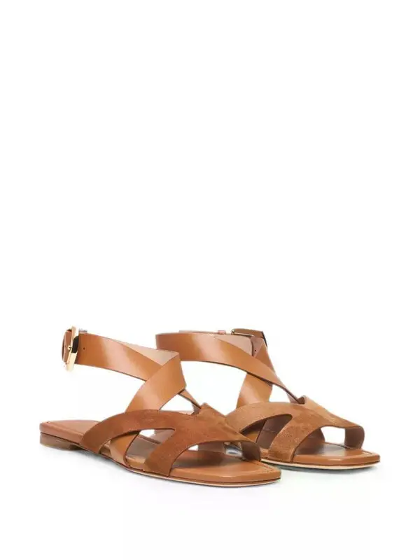 STUART WEITZMAN Sai Square-toe Sandals - Neutrals
