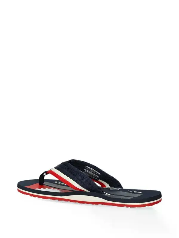 Tommy Hilfiger Logo Print Flip-flops - Blue