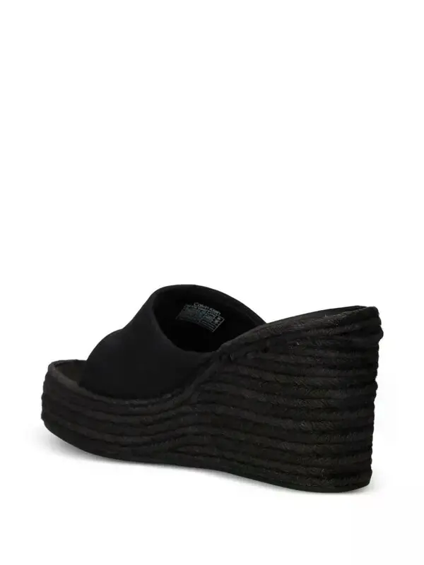 Calvin Klein Logo Plaque Wedge Espadrilles