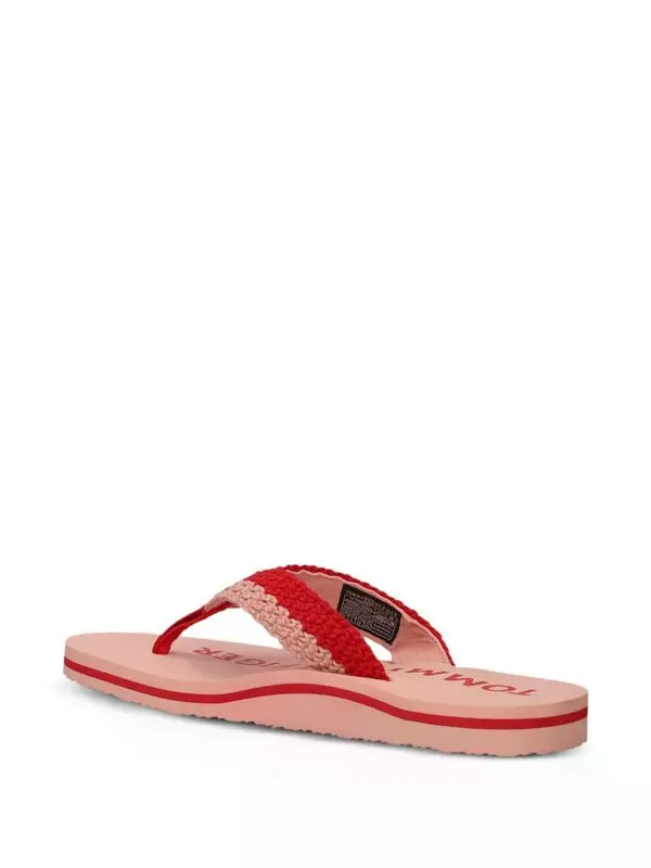 Tommy Hilfiger Crochet-knit Thong Flip-flops
