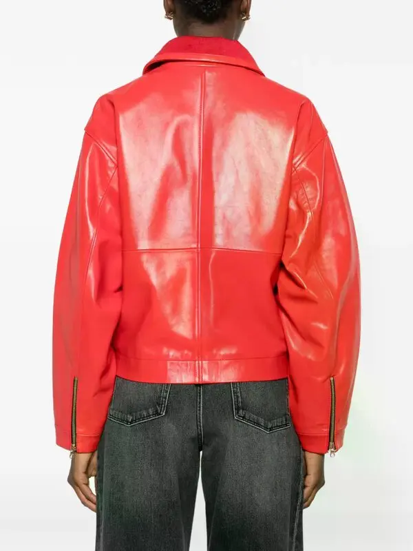 Sandro Buckle-detail Leather Jacket