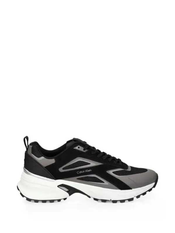 Calvin Klein Panelled Low-top Sneakers - Black