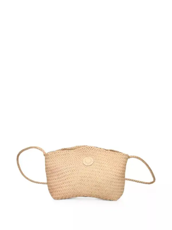 Dragon Diffusion Corsina Woven Leather Crossbody Bag - Neutrals