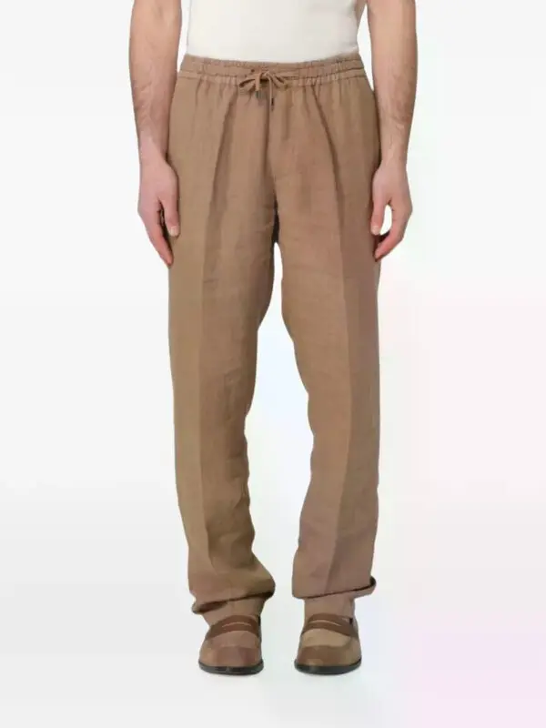 Boglioli Drawstring Elasticated Trousers - Neutrals