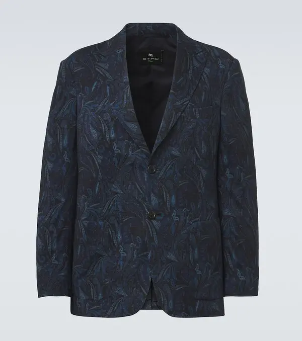Etro Paisley Wool-blend Jacquard Blazer