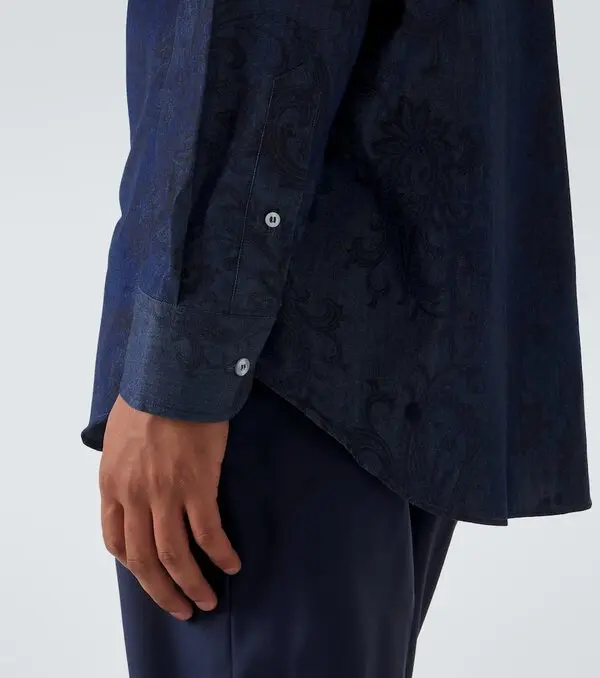Etro Paisley Denim Shirt