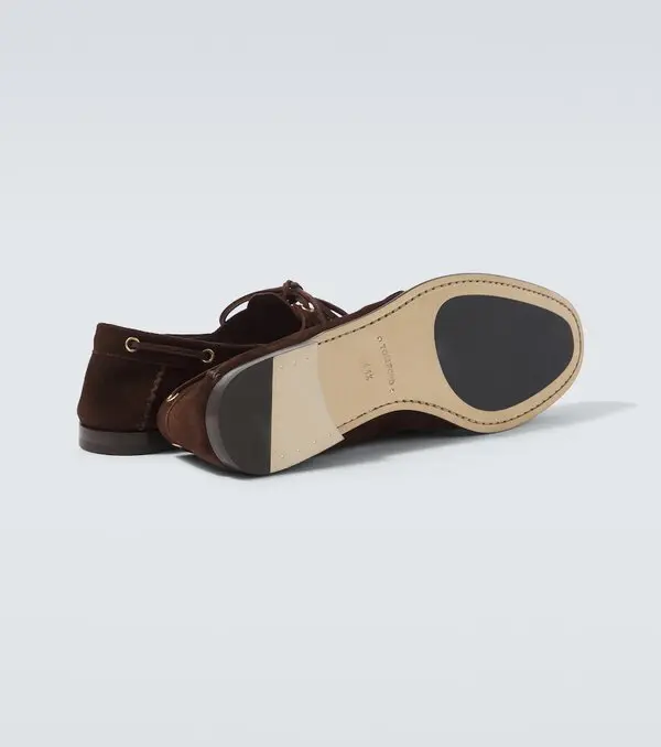 TOM FORD Theo Suede Boat Shoes