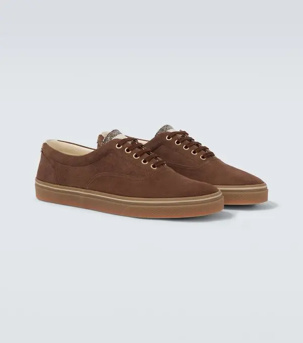 Brunello Cucinelli Suede Lace-up Sneakers