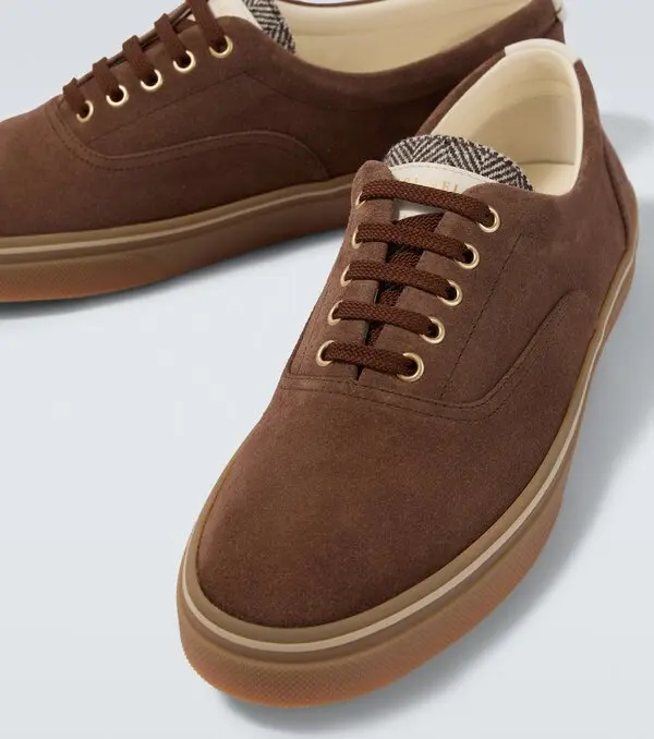 Brunello Cucinelli Suede Lace-up Sneakers