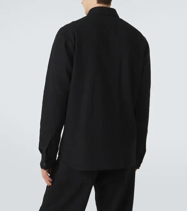 Rick Owens Work Cotton And Wool Flannel Shirt