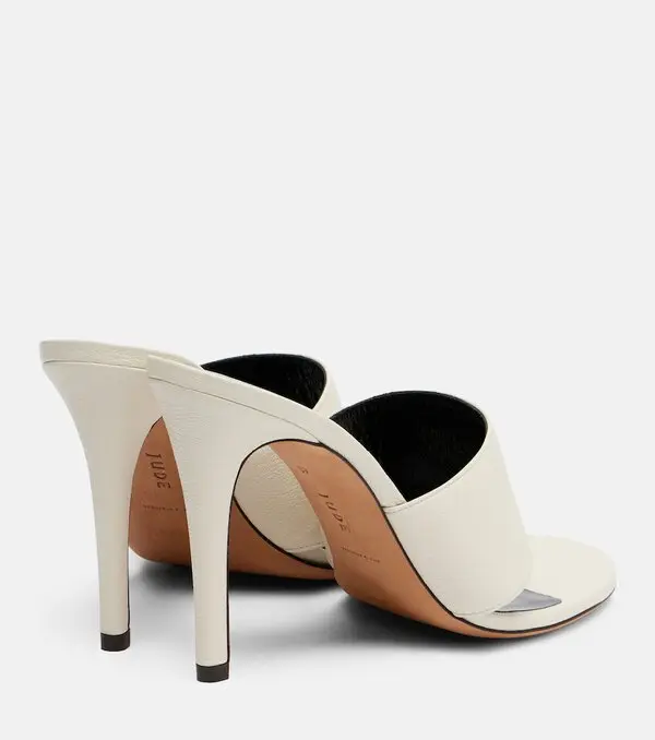 JUDE Leather Thong Heeled Sandals