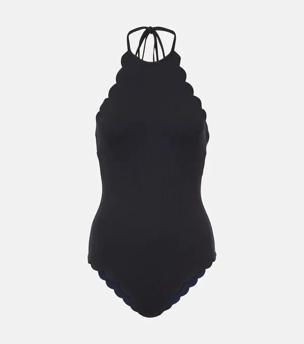 Marysia Mott Reversible Scalloped One-piece Swimsuit - Black