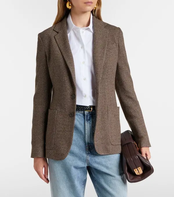 Ralph Lauren Hailey Wool, Silk, And Cashmere Blazer
