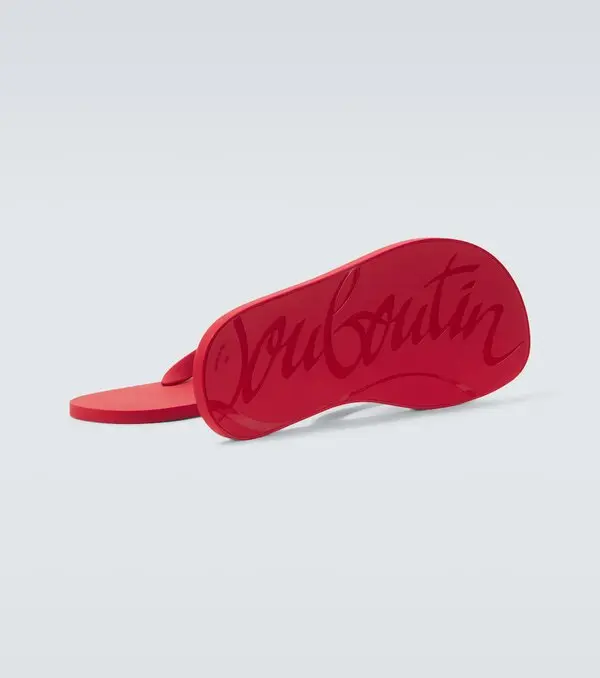 CHRISTIAN LOUBOUTIN Logo Thong Sandals