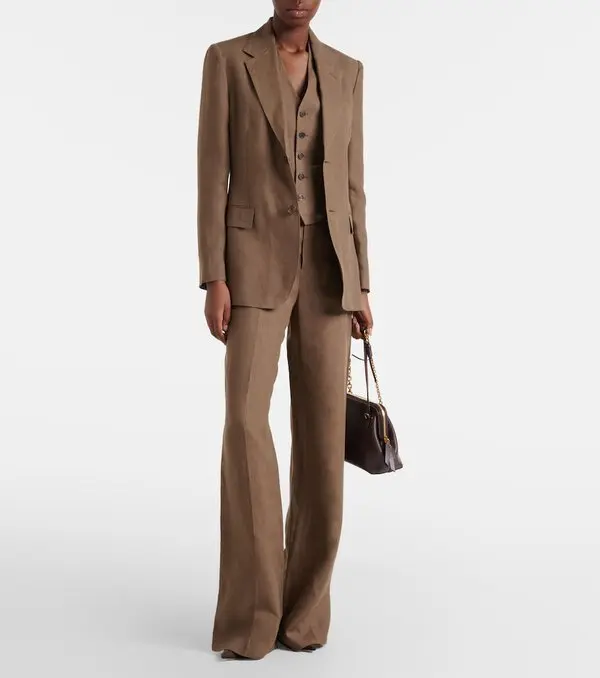 Ralph Lauren Jaiden Linen Vest - Brown