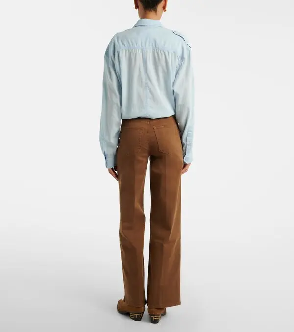 FRAME Le Slim Palazzo Wide-leg Jeans - Brown