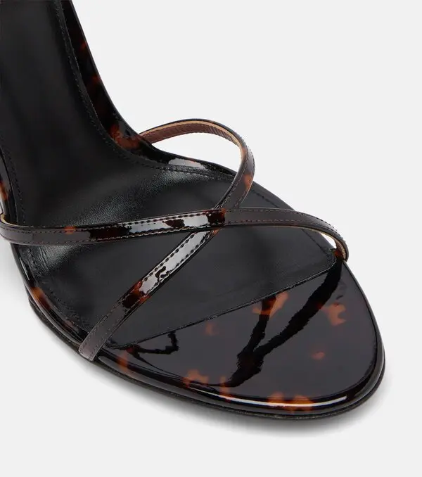Paris Texas Nina Printed Patent Leather Wedge Sandals