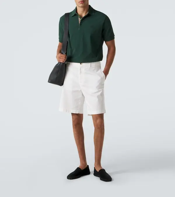 Etro Pegaso Cotton Pique Polo Shirt