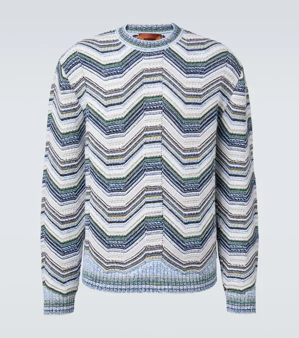 Missoni Wave Wool And Cotton-blend Sweater