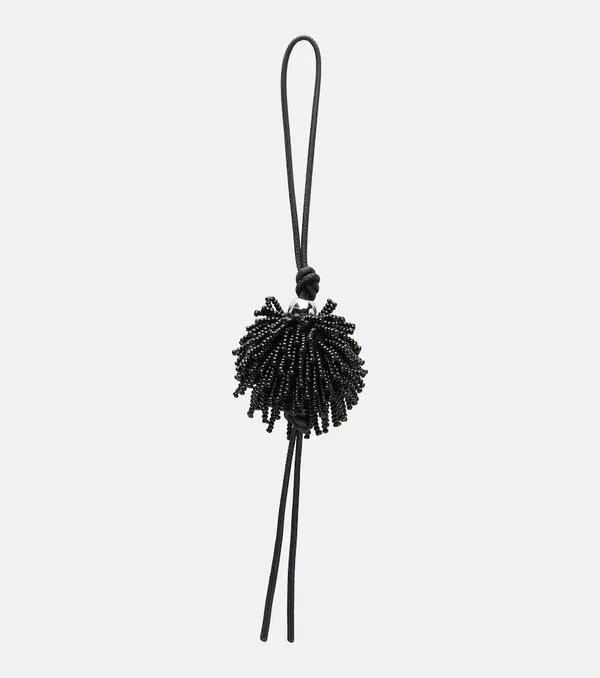 Loewe Hedgehog Beaded Wool Bag Charm