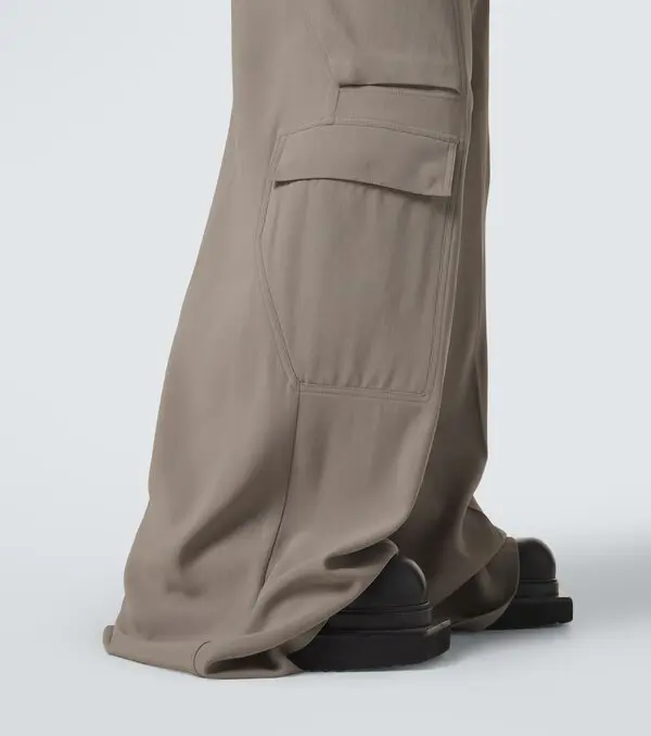 Rick Owens Cargobelas Cady Wide-leg Pants